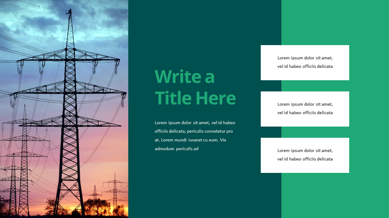 Green Energy Theme PT Templates