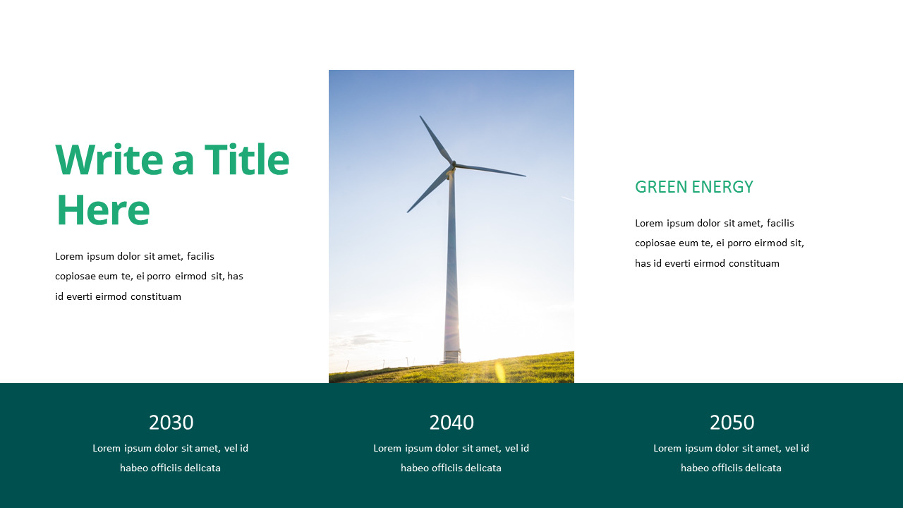 Green Energy Theme PT Templates