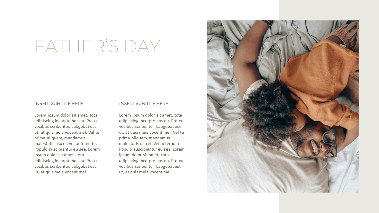 Happy Father’s Day Simple Slides Design