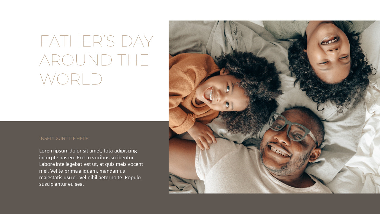 Happy Father’s Day Simple Slides Design