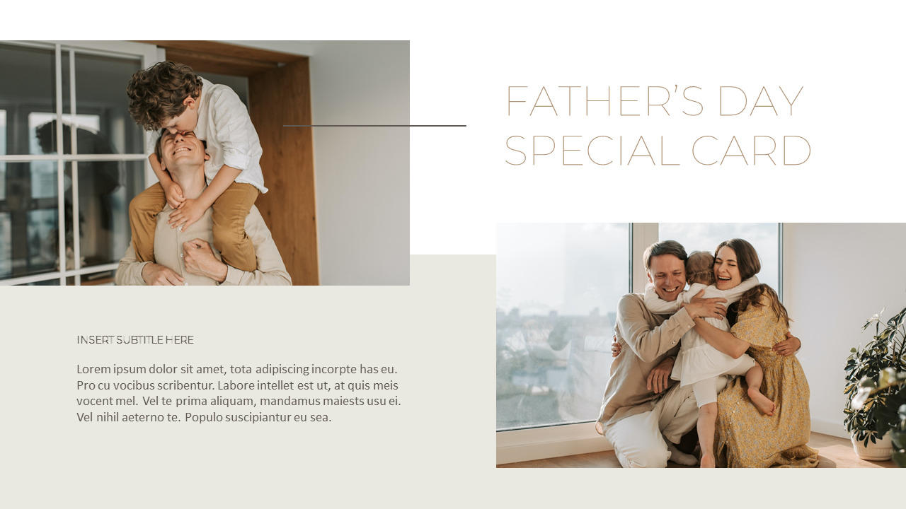 Happy Father’s Day Simple Slides Design