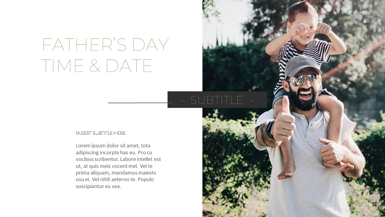 Happy Father’s Day Simple Slides Design