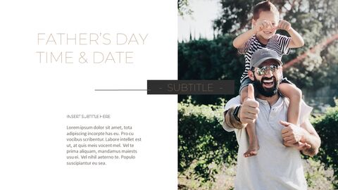 Happy Father’s Day Simple Slides Design