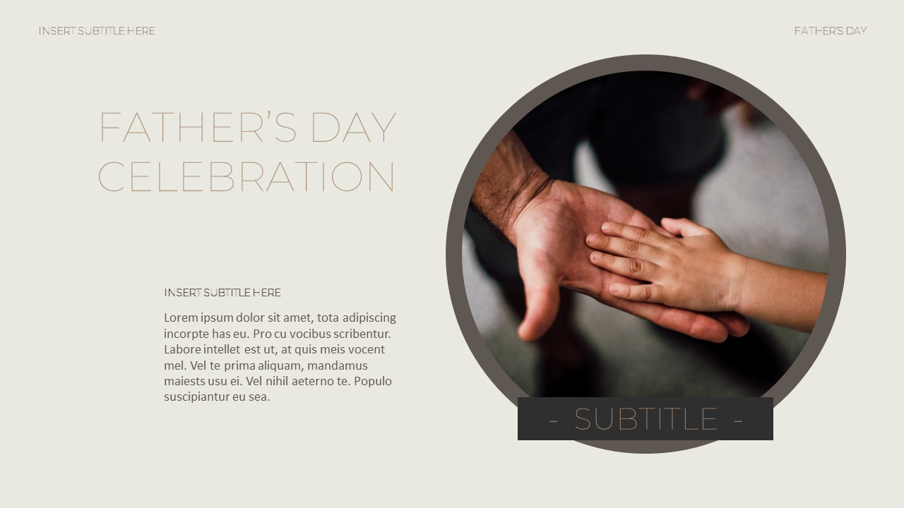 Happy Father’s Day Simple Slides Design