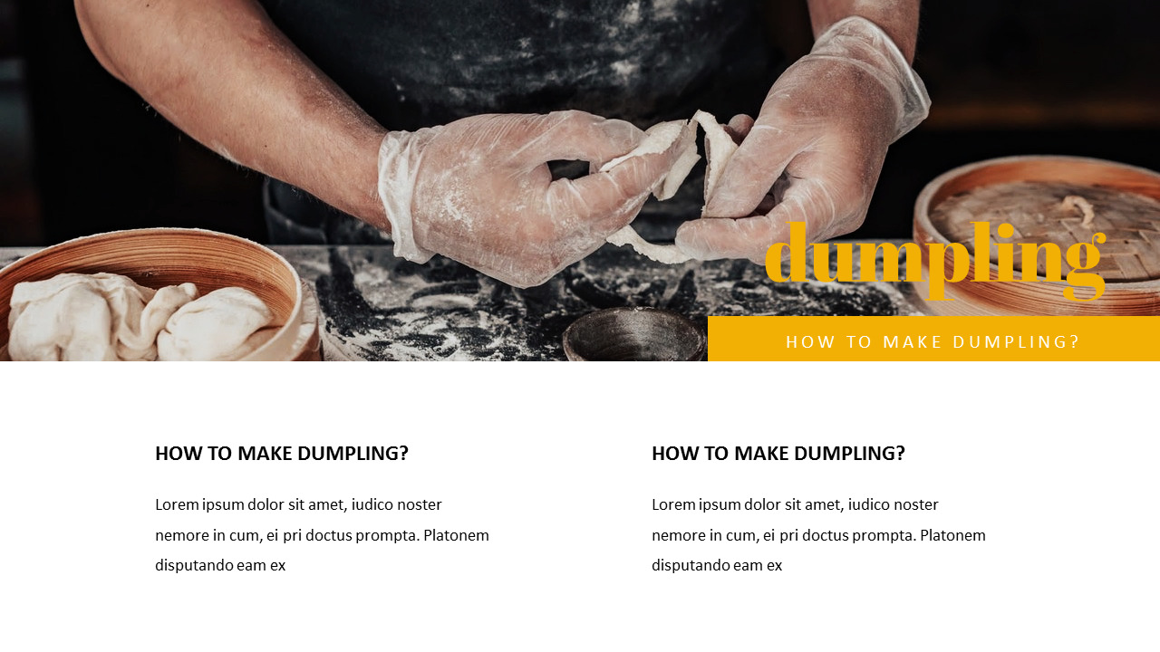 How to make Dumpling PPT Slides|Business|Templates