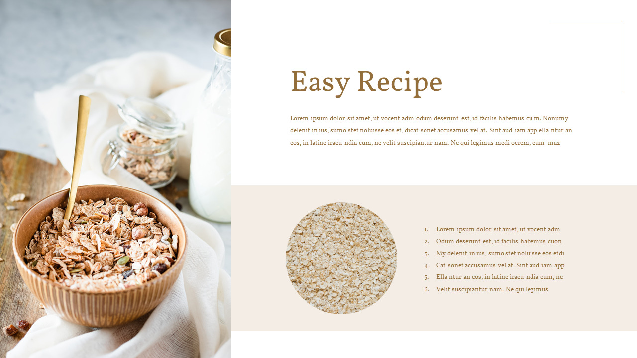 Oatmeal Presentation PowerPoint|Business|Templates