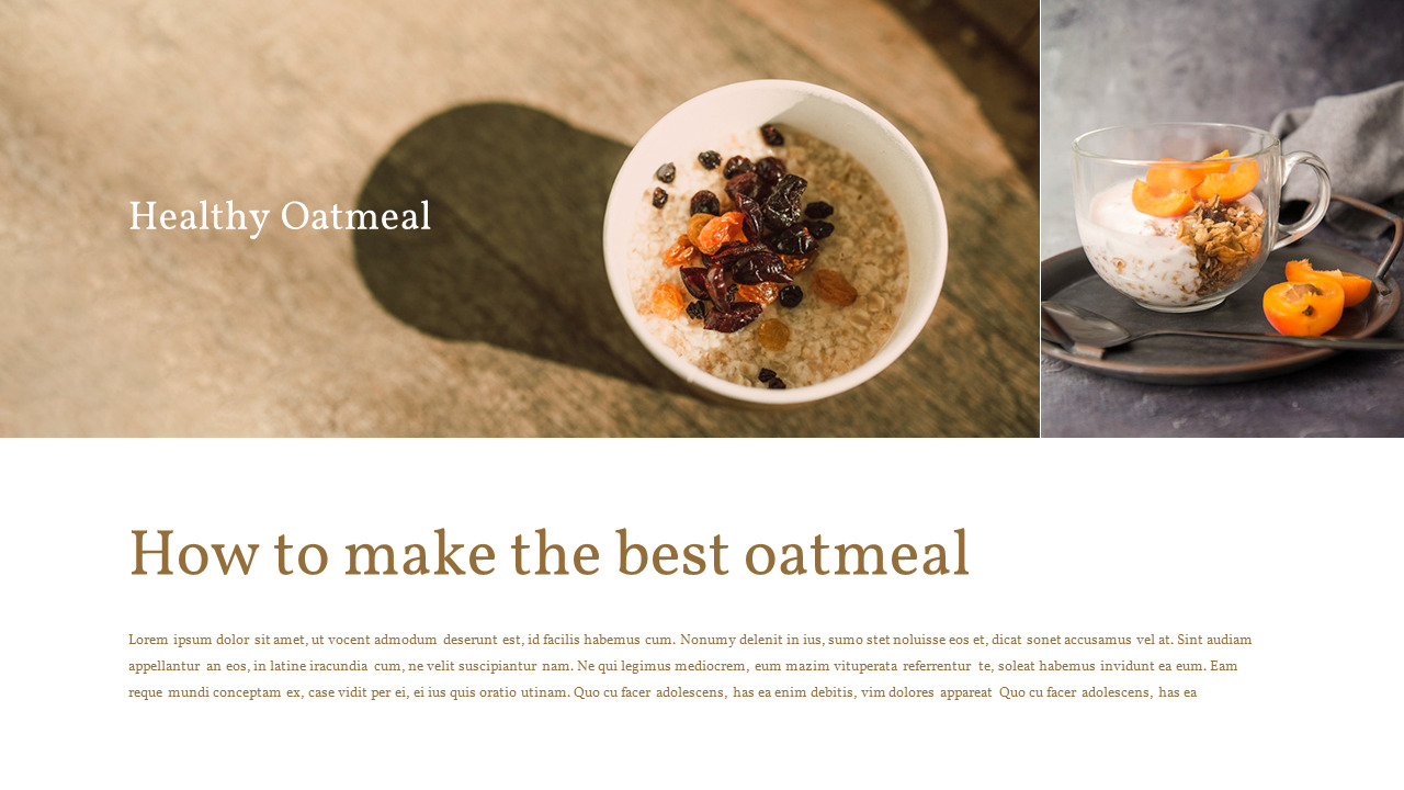 Oatmeal Presentation PowerPoint|Business|Templates