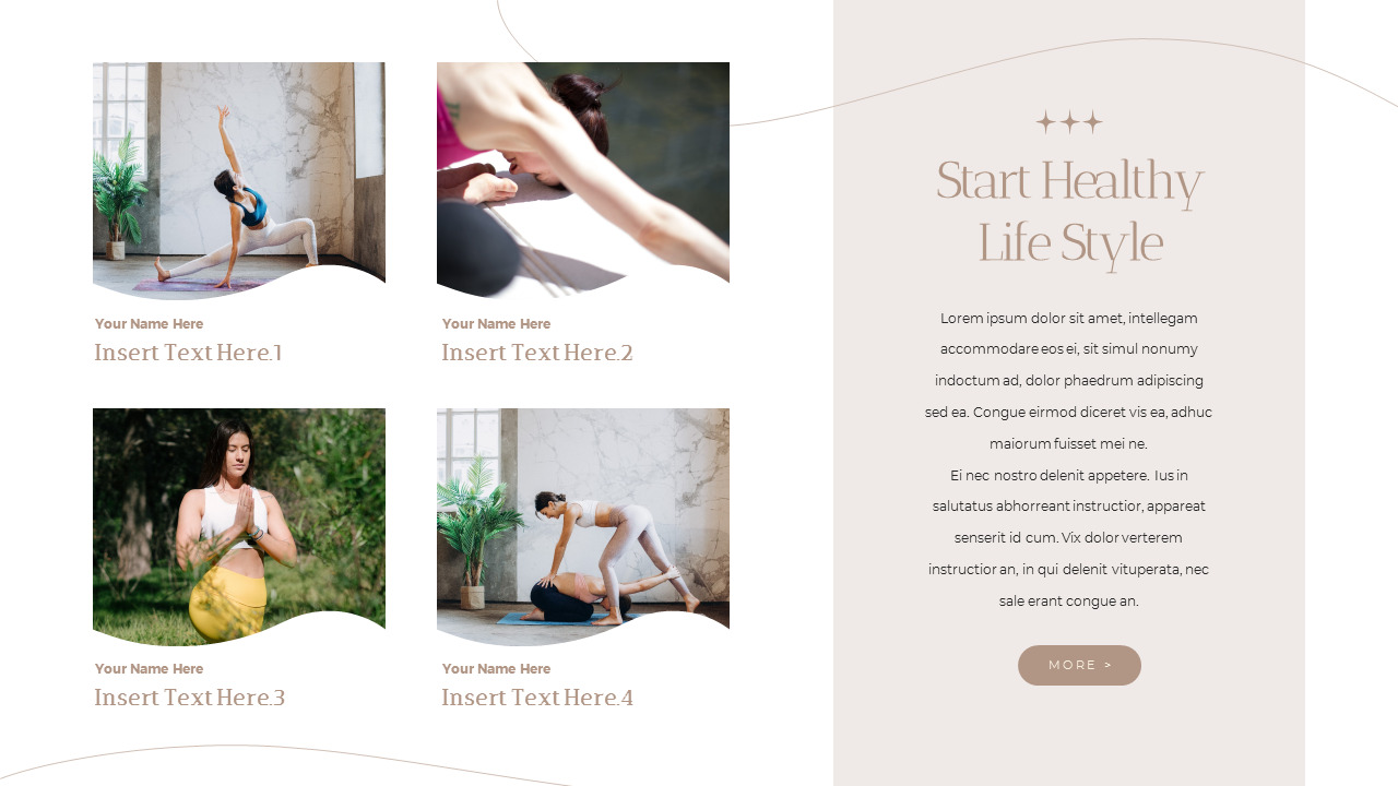 Yoga Class template google slides|Lifestyle