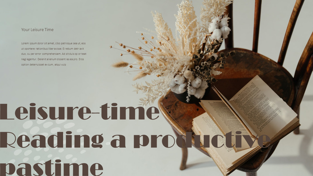 Your Leisure Time PPT Design Templates