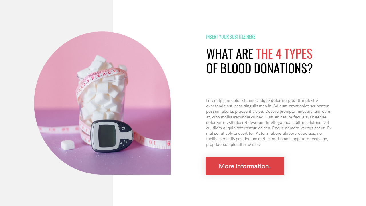 Blood Donation Simple Google Slides|Medical