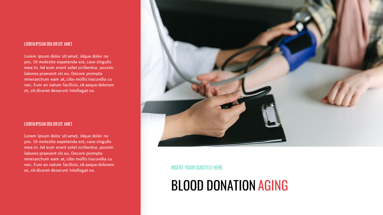 Blood Donation Simple Google Slides|Medical
