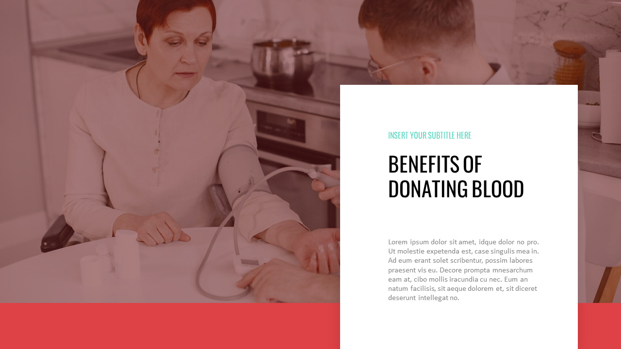 Blood Donation Simple Google Slides|Medical