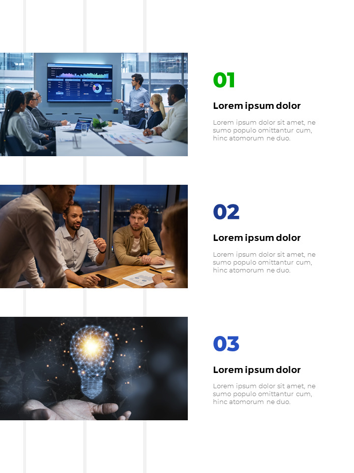 Creative Agency Business Report slide template