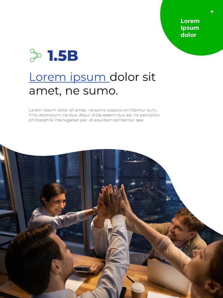 Creative Agency Business Report slide template