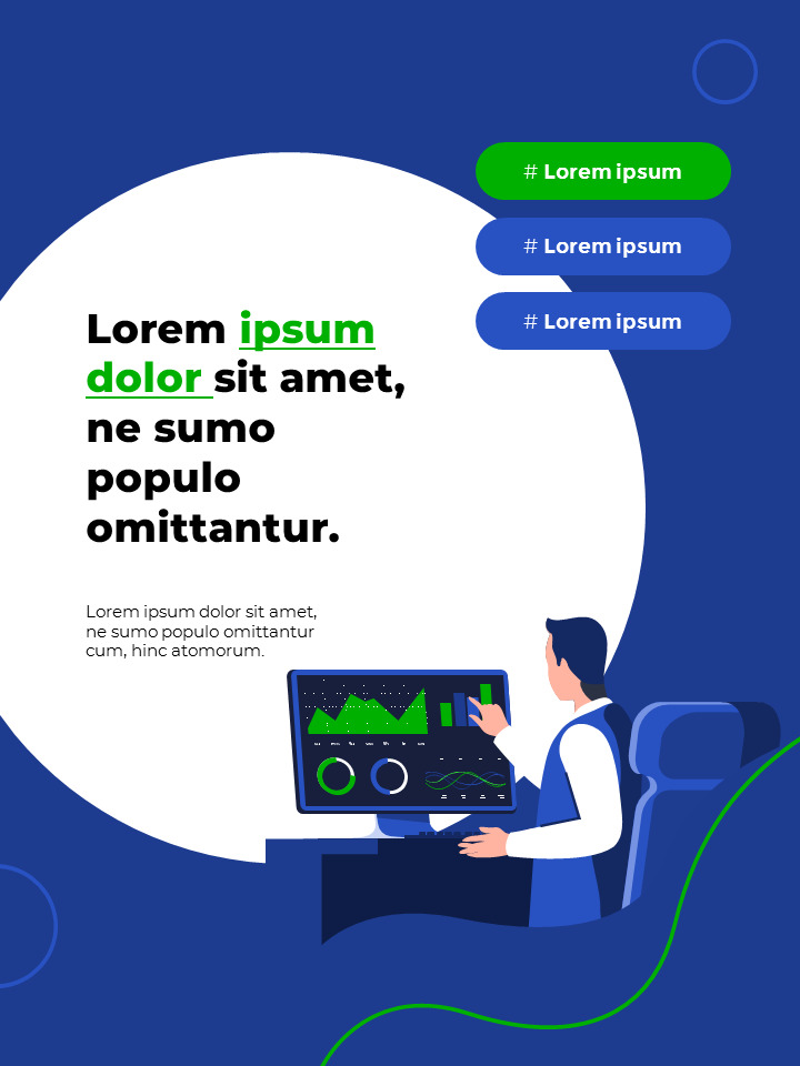 Creative Agency Business Report slide template