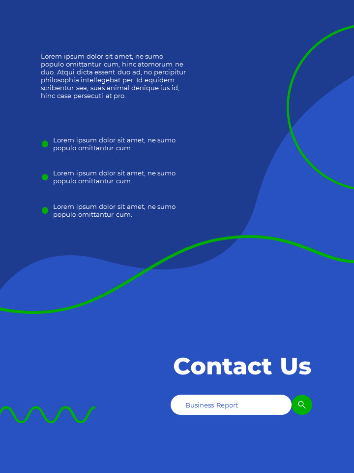Creative Agency Business Report slide template