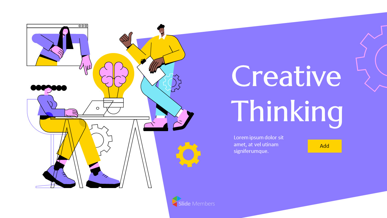 Creative Thinking Business Plan Business Pitch Deck