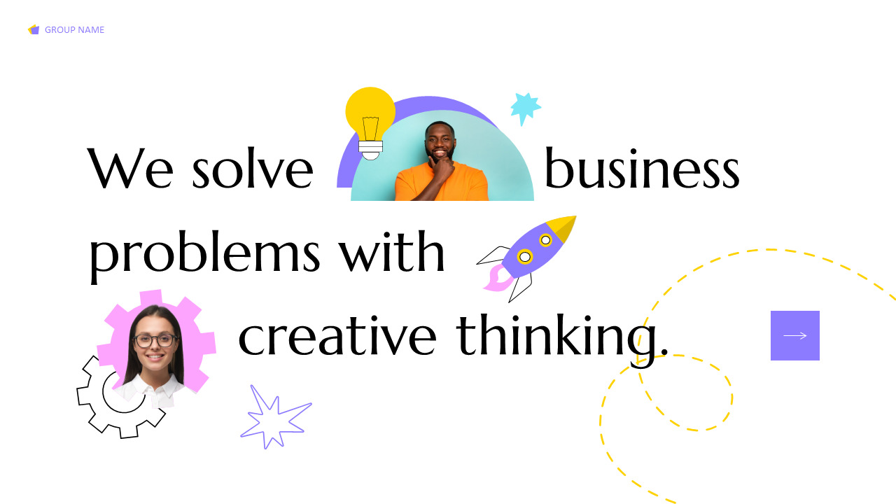 Creative Thinking Business Plan Business Pitch Deck