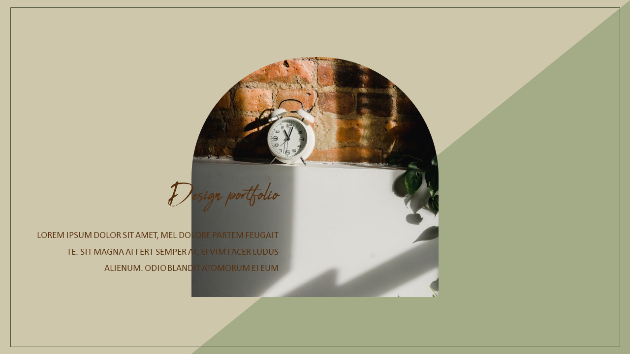 Design Portfolio PowerPoint deck Design