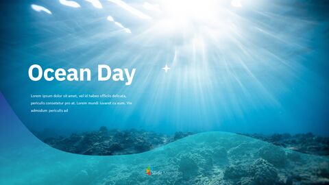 Ocean Day company profile template design|Lifestyle|Google Slides