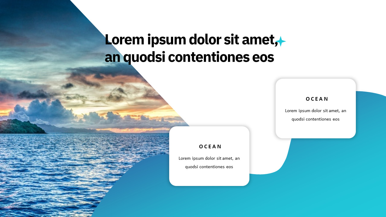 Ocean Day company profile template design|Lifestyle|Google Slides