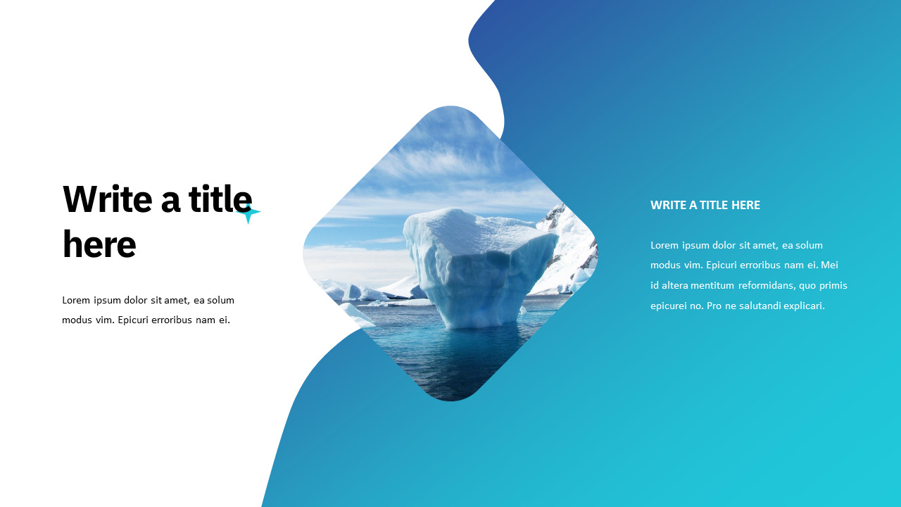 Ocean Day company profile template design|Lifestyle|Google Slides