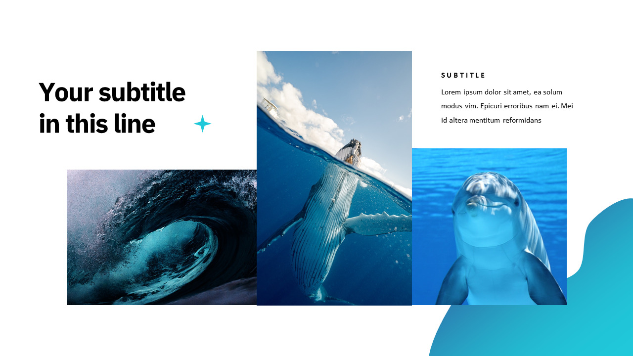 Ocean Day company profile template design|Lifestyle|Google Slides