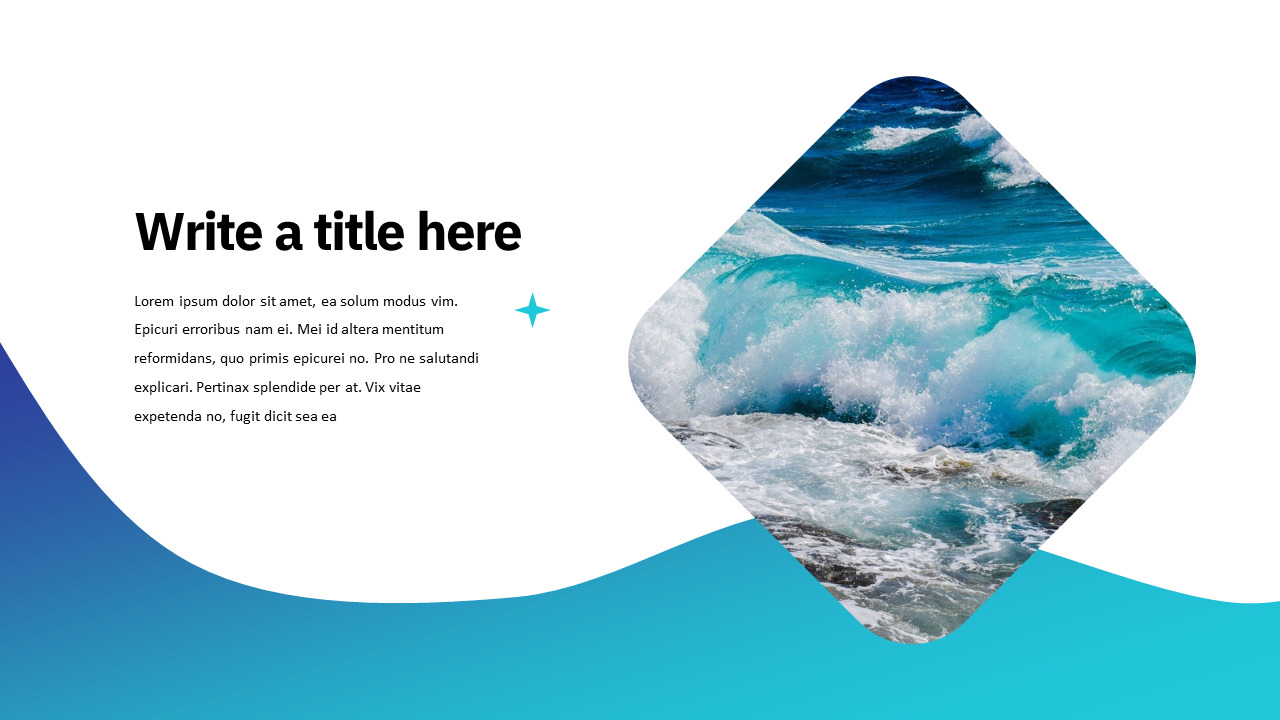 Ocean Day company profile template design|Lifestyle|Google Slides