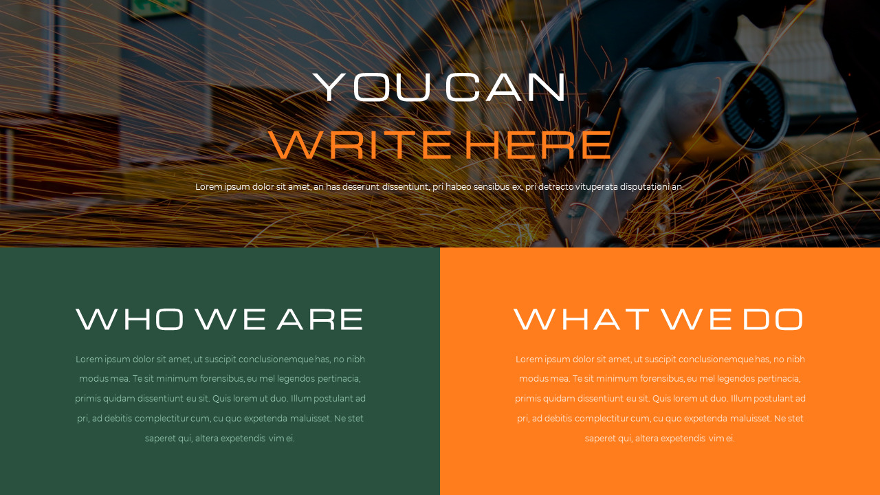 Construction Simple Google Slides Templates