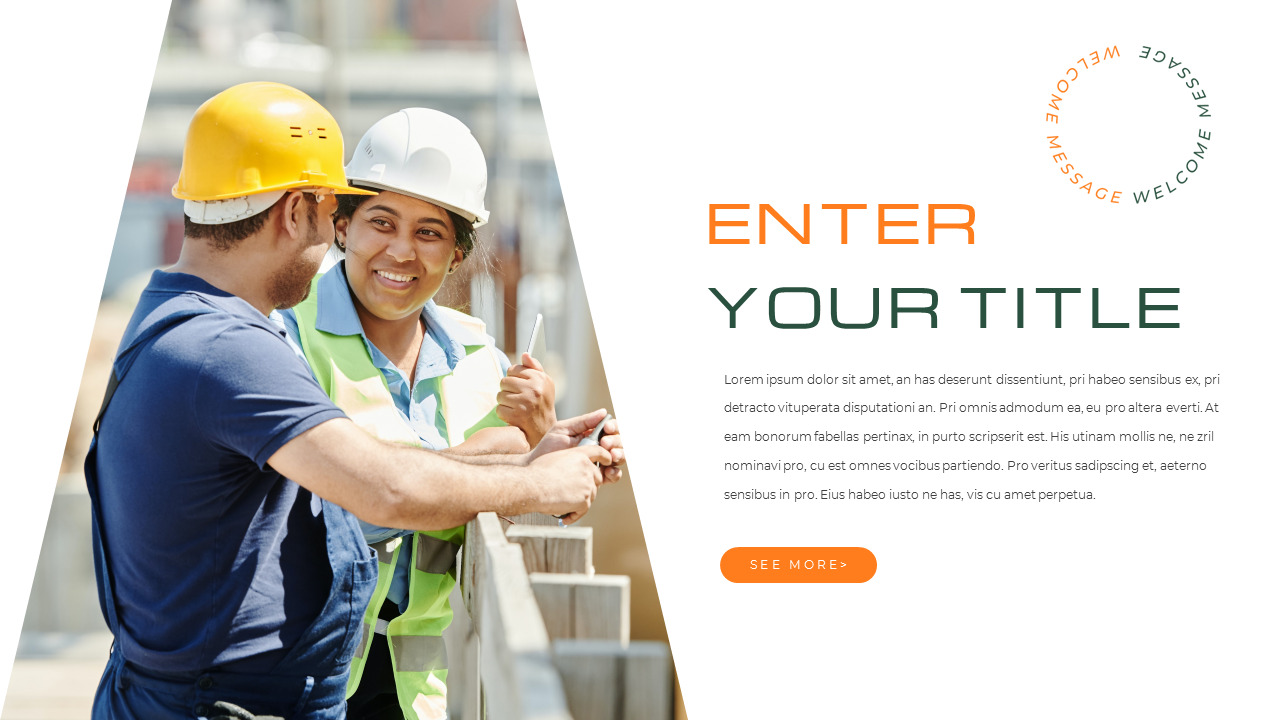 Construction Simple Google Slides Templates