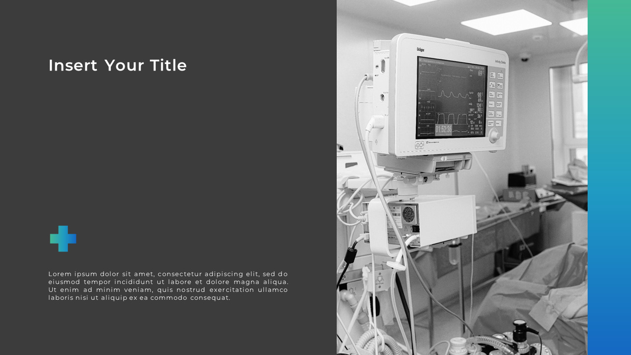 Hospital Introduction company profile ppt template