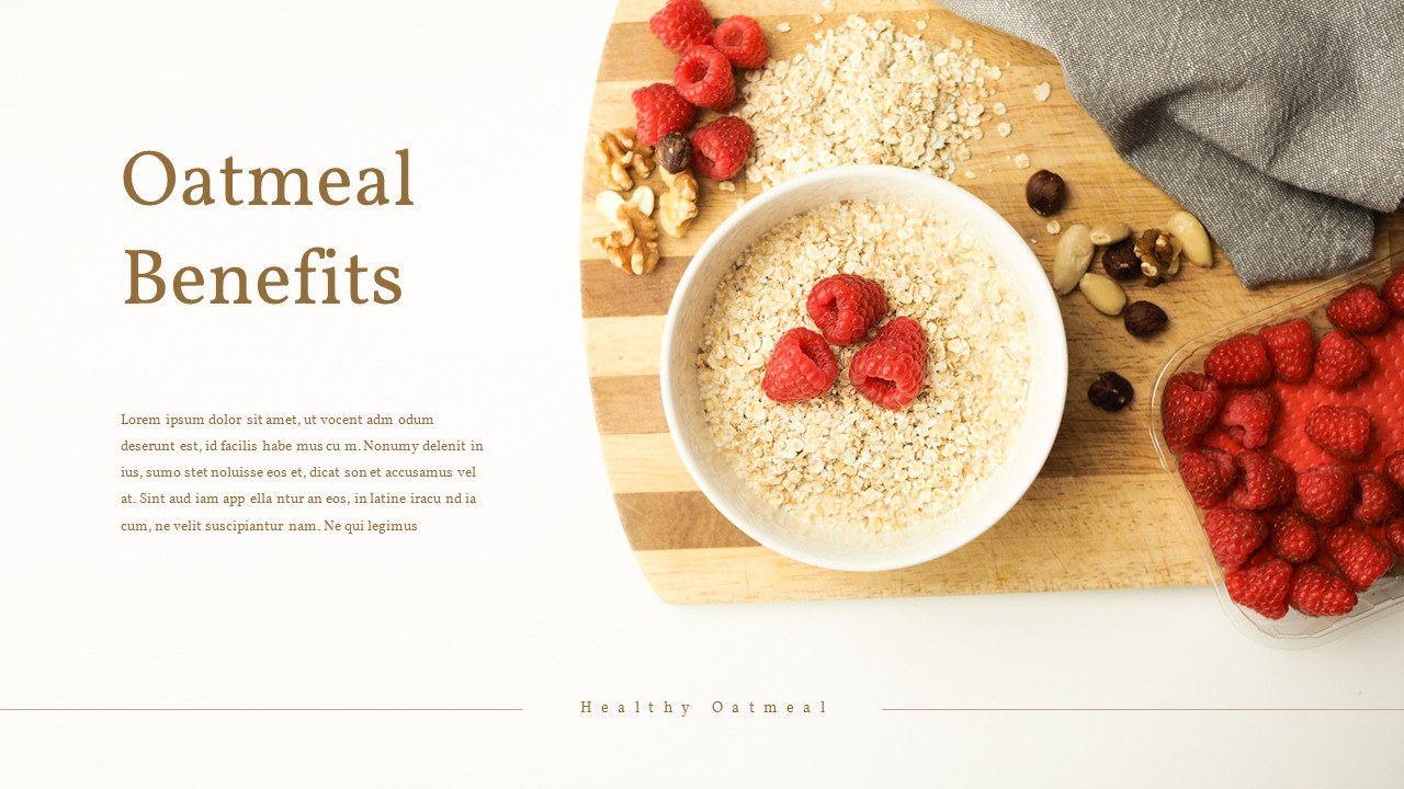 Oatmeal template google slides|Business