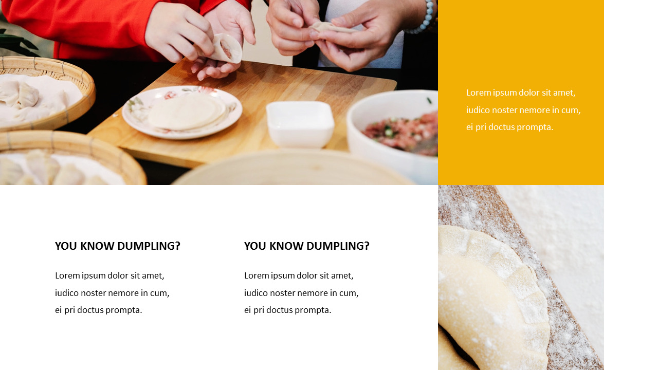 How to make Dumpling Google Slides Presentation Templates|Business