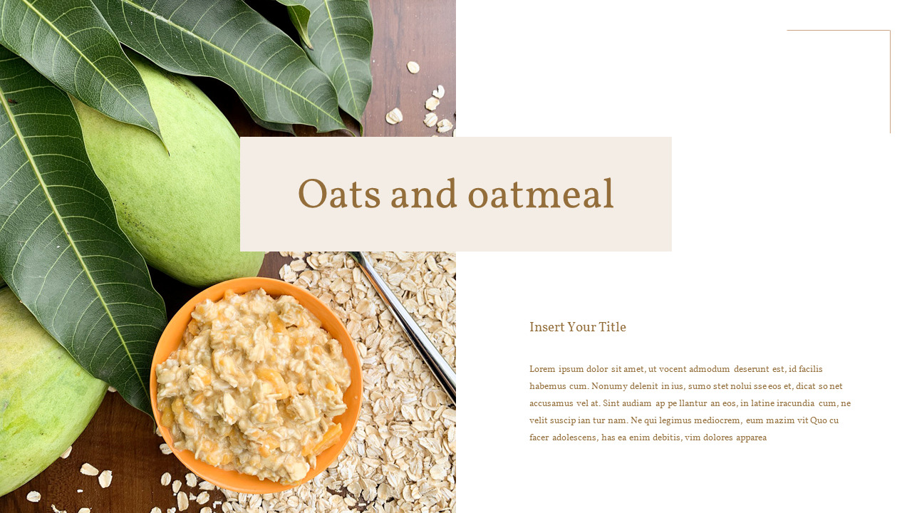 Oatmeal template google slides|Business