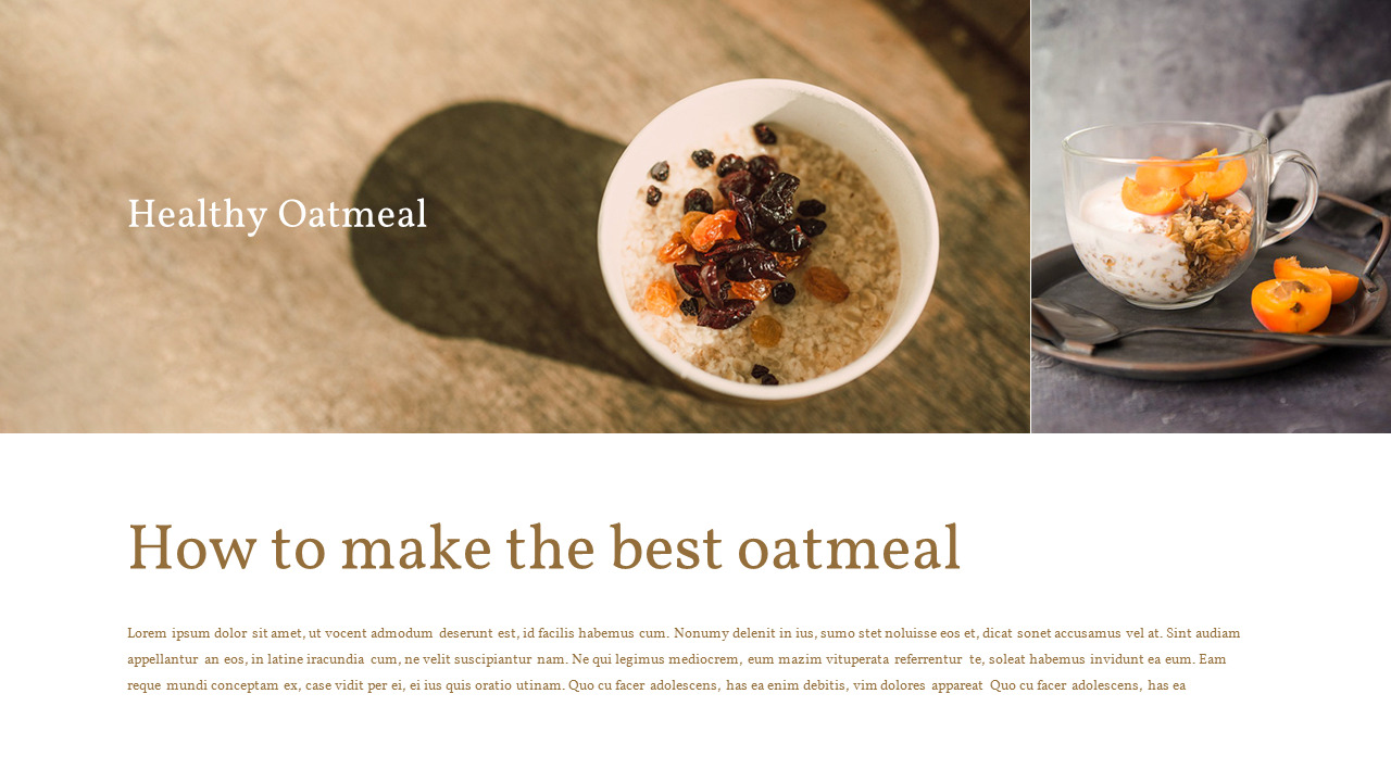 Oatmeal template google slides|Business