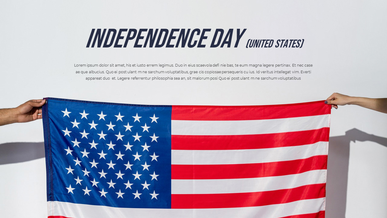 Independence Day team presentation template