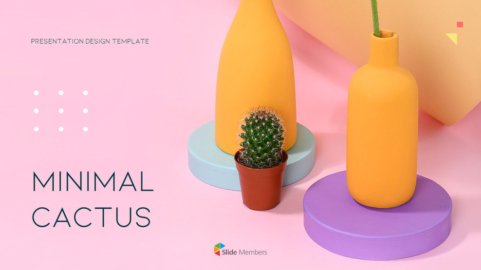 Minimal Cactus PPT PowerPoint|Lifestyle|Templates