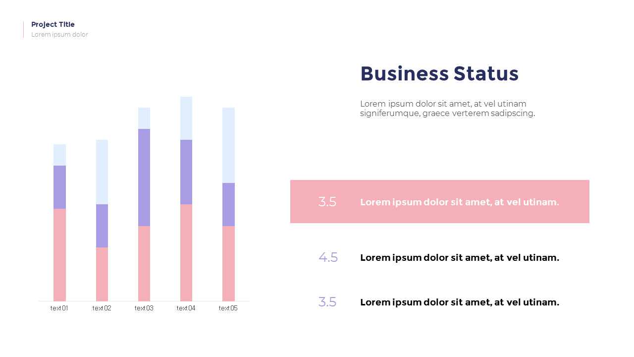 Simple Pattern Background Project Deck PowerPoint Business Templates