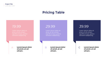 Simple Pattern Background Project Deck PowerPoint Business Templates