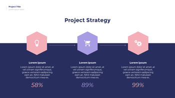 Simple Pattern Background Project Deck PowerPoint Business Templates