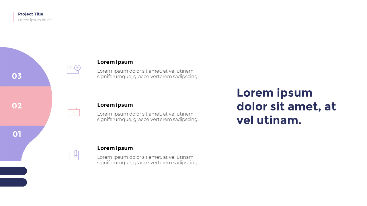 Simple Pattern Background Project Deck PowerPoint Business Templates