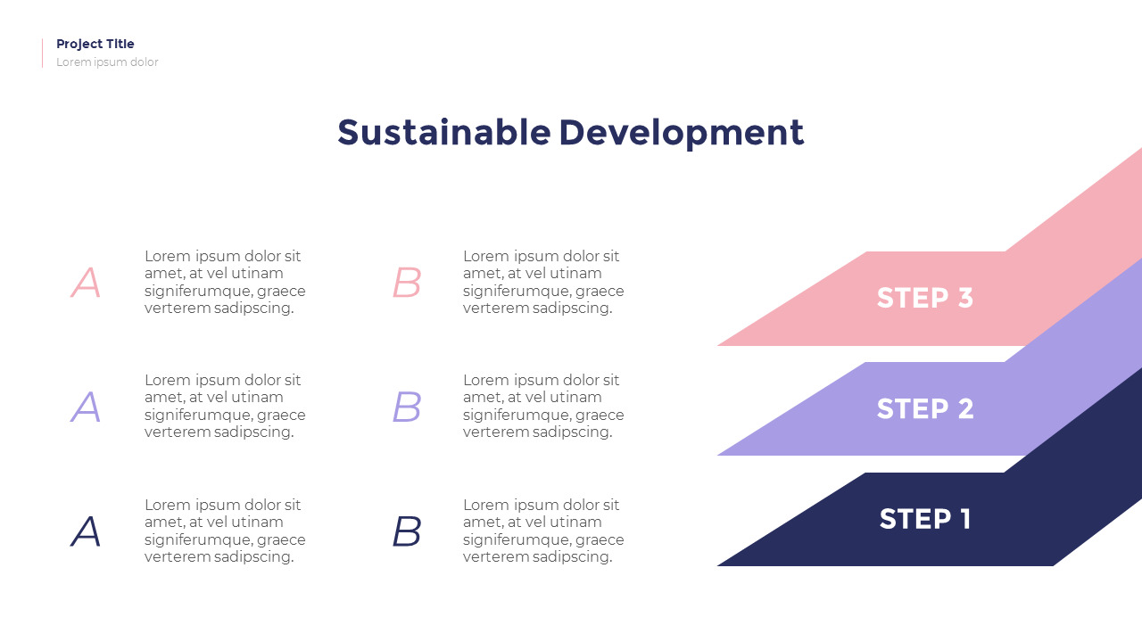Simple Pattern Background Project Deck PowerPoint Business Templates