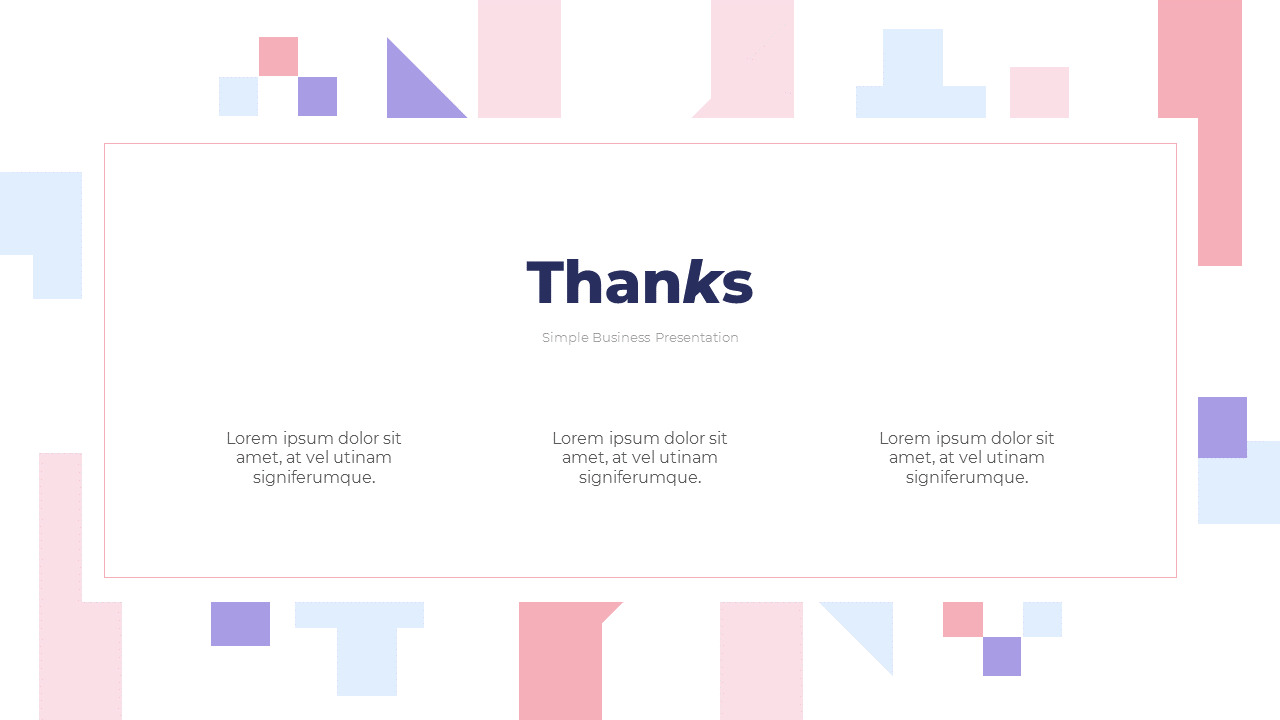 Simple Pattern Background Project Deck PowerPoint Business Templates