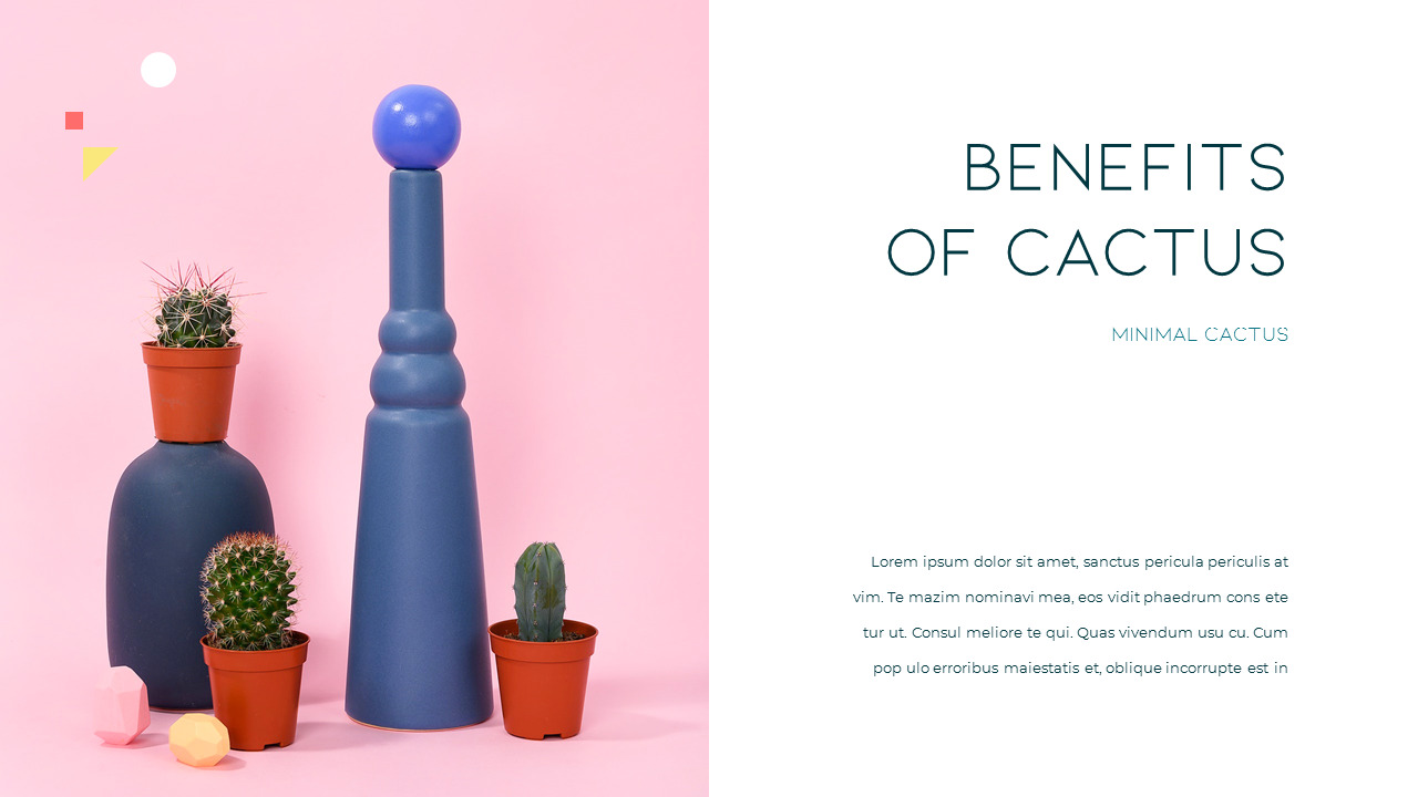 Minimal Cactus PPT PowerPoint|Lifestyle|Templates