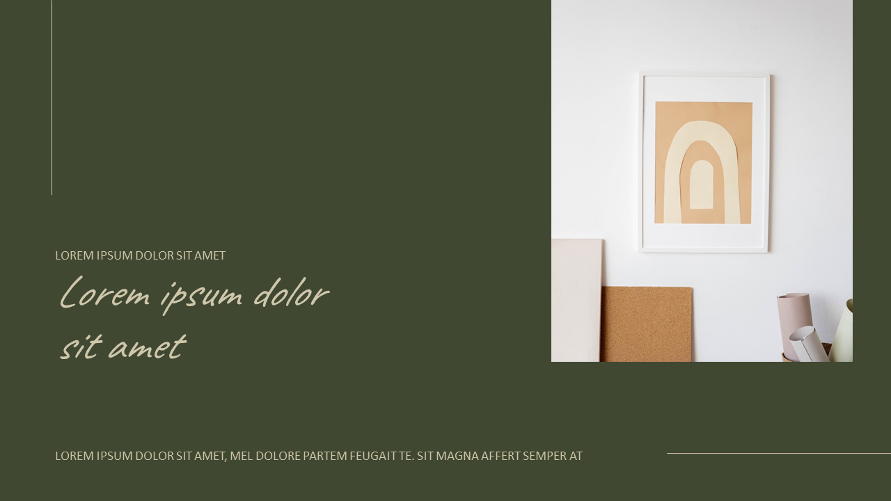 Design Portfolio Simple Slides Templates