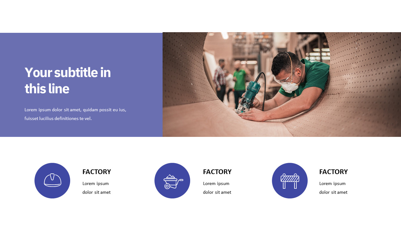 Factory and Industry template google slides