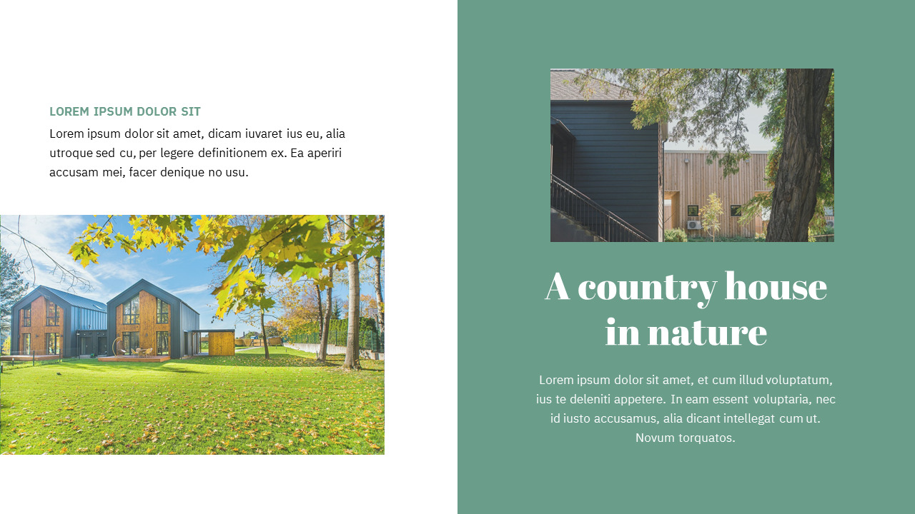 Pastoral House in Nature Google Slides Presentation