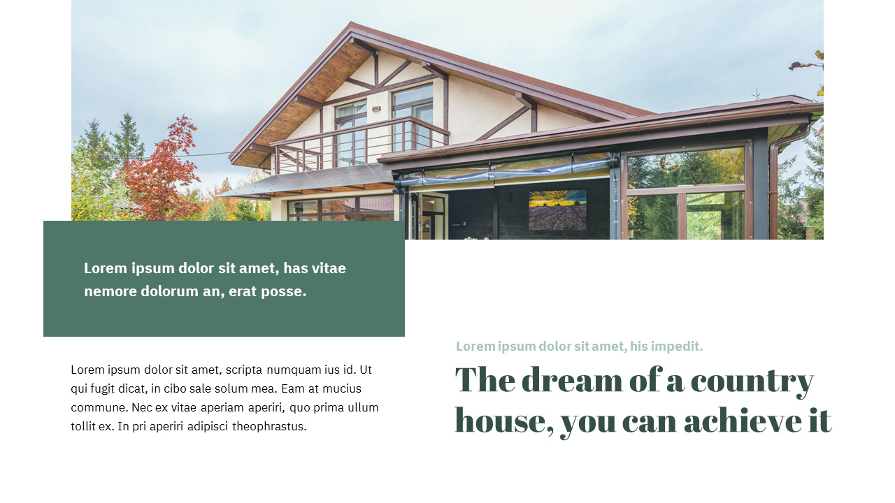 Pastoral House in Nature Google Slides Presentation