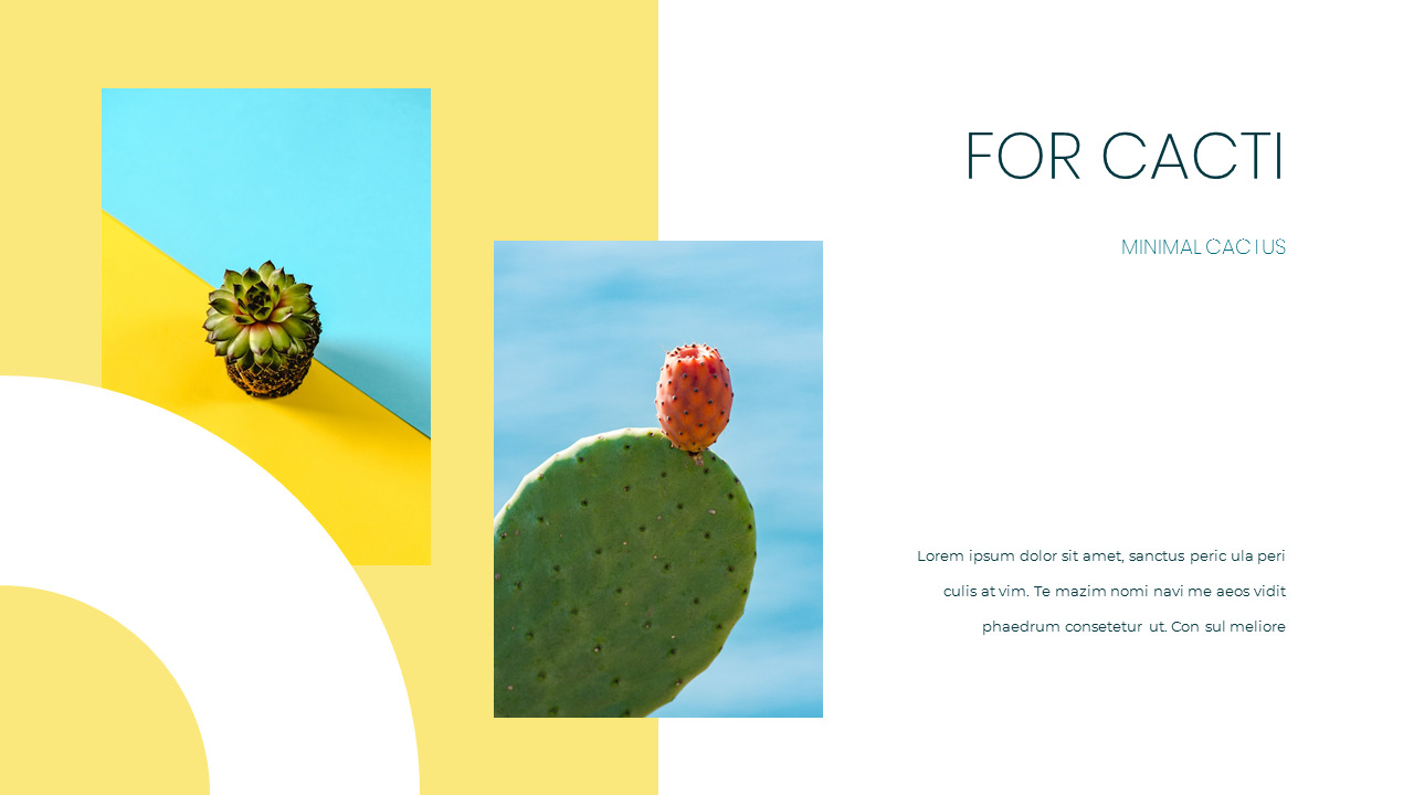 Minimal Cactus Google Slides Presentation Templates|Lifestyle