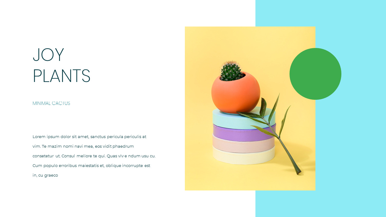 Minimal Cactus Google Slides Presentation Templates|Lifestyle